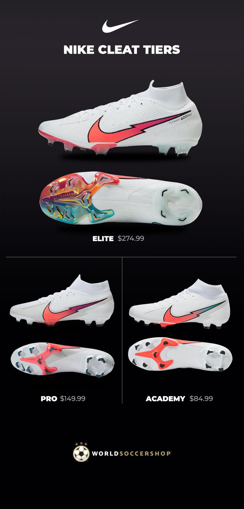 difference between nike cleats